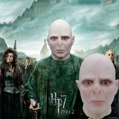 Lord Voldemort Mask Cosplay Scary Realistic Latex Halloween Party Prop ...