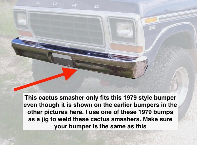 Ford Cactus Smasher Bumper Push Bar 1979 F100 F150 F250 F350 truck W ...