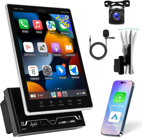 [2G+64G] 9.7 Inch Android Vertical Double Din Car Stereo 2 Din Touch ...