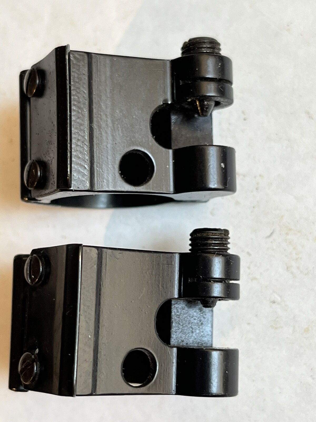 Vintage Weaver 3/4” pivot scope mount rings, low, black | eBay
