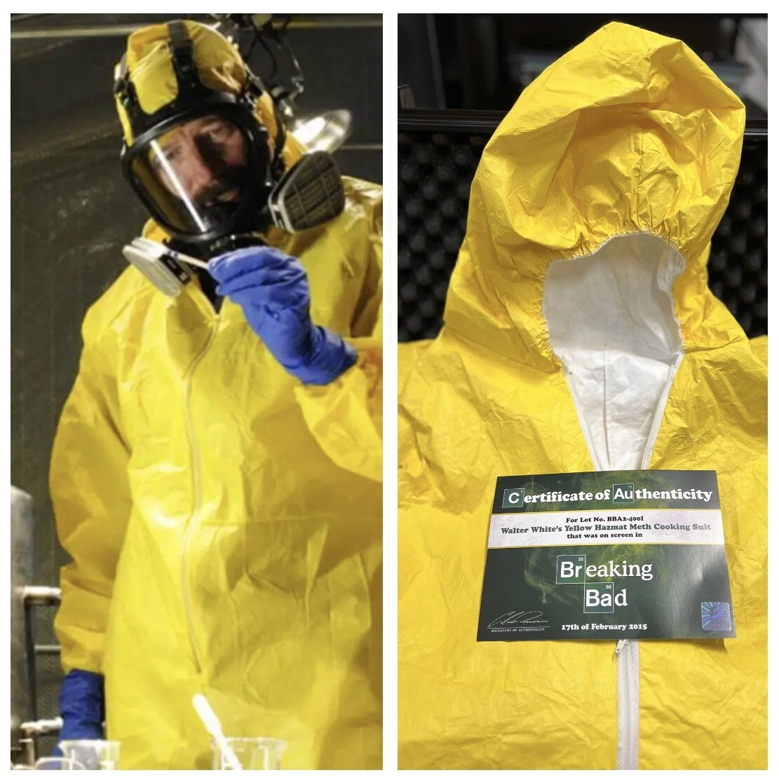 Walter White Breaking Bad Yellow Suit