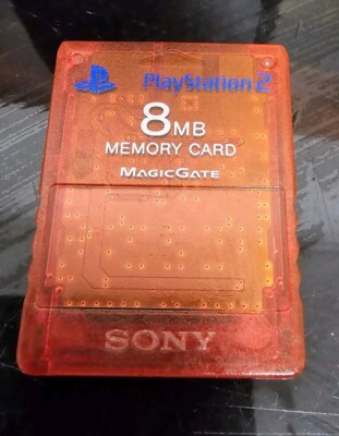 Official Sony Playstation 2 PS2 8MB Memory Card - Red | eBay