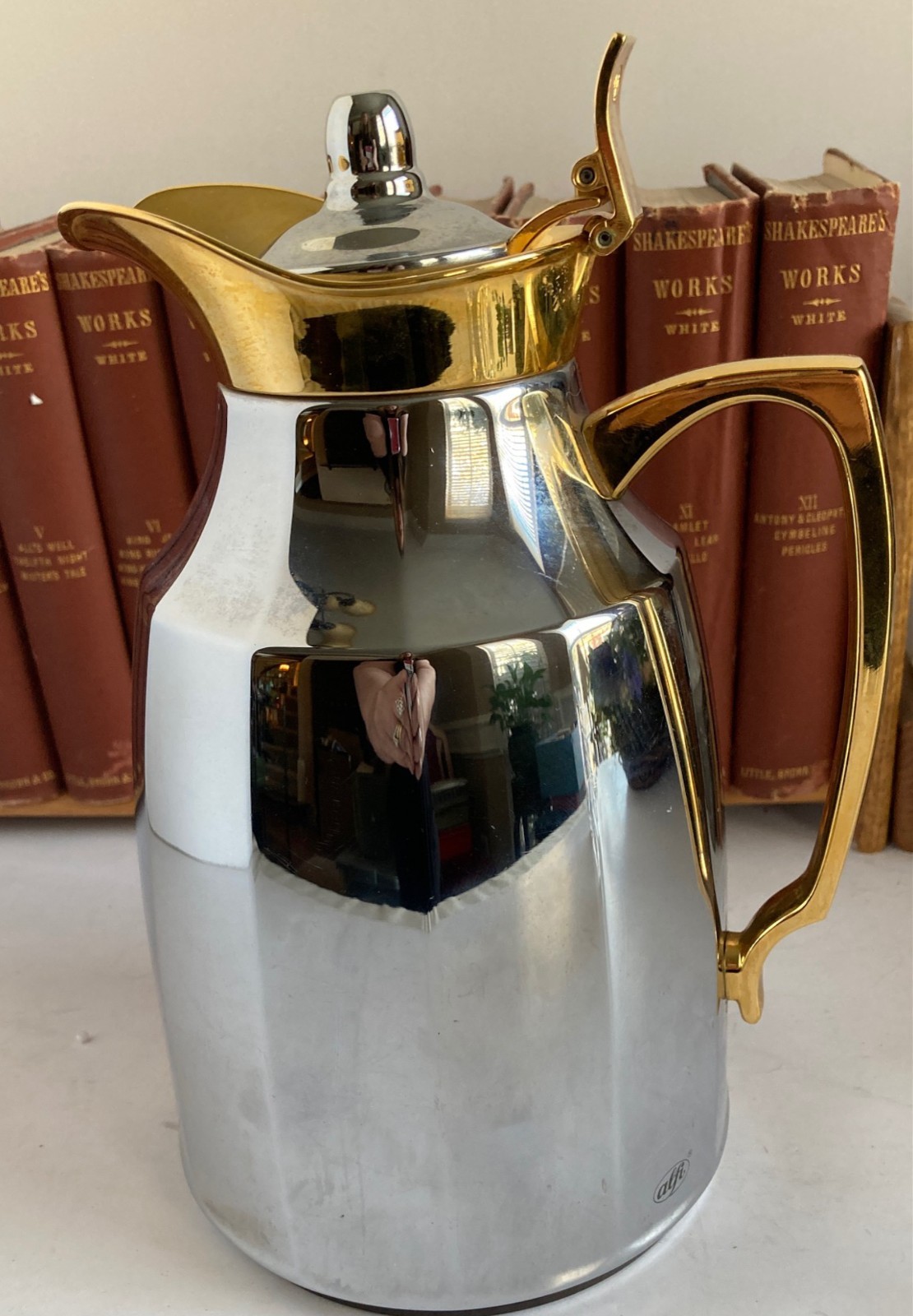 ALFI German 57-1L • Gold Plated & Chrome Vacuum Insulated Hot/Cold Pot ...