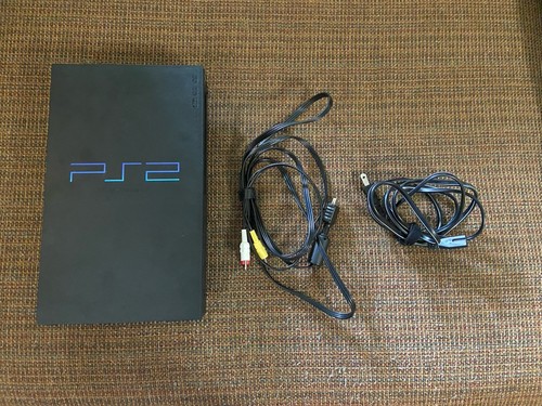 Sony PlayStation 2 Console - Black (SCPH-39001) Missing Front Disc Tray ...