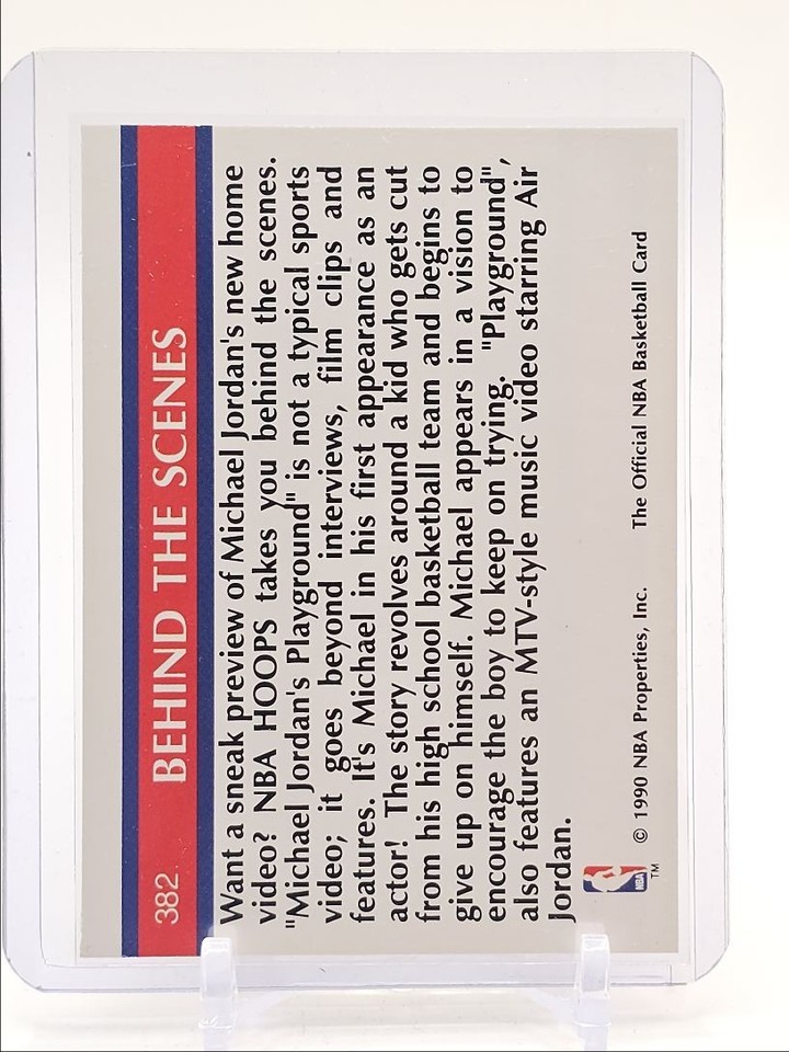 MICHAEL JORDAN 1990-91 NBA HOOPS INSIDE STUFF JORDAN'S PLAYGROUND Q0629 ...
