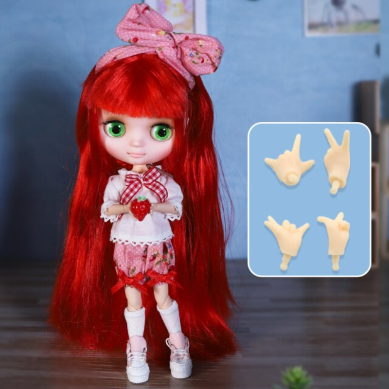 Full Set - Middie Blythe Doll 8" with Clothes Shoes BJD Red Hair Matte ...