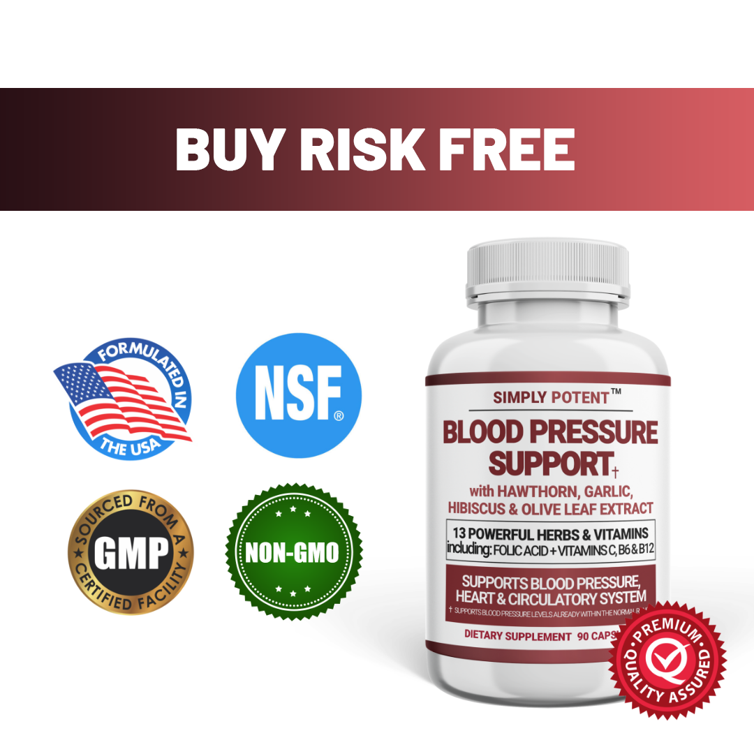 Blood Pressure Support - 13 Herbs & Vitamins for Balanced Blood ...