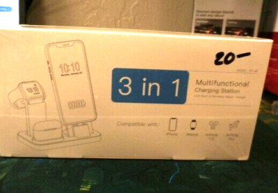 3 in 1 Charging Station Compatible with Apple Watch - iPhone Compatible ...