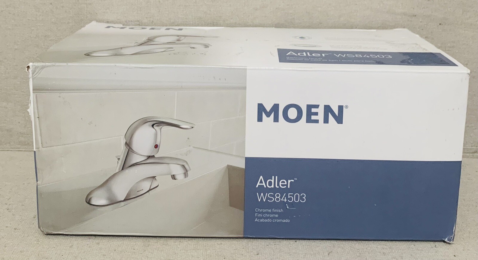 Moen WS84503 Adler One-Handle Low Arc Bathroom Faucet - Chrome ...