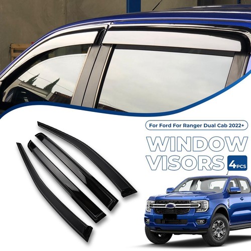 4pcs for Ford Ranger PY Weather Shield Weathershields Window Visors ...
