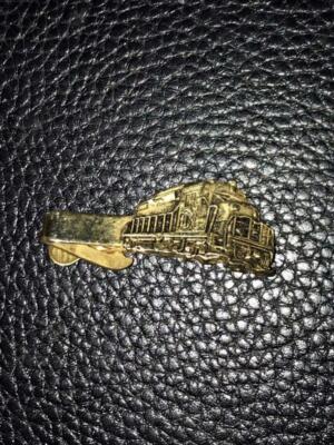 Vintage Goldtone Railroad Train Tie Clasp . Mercury Industries | eBay