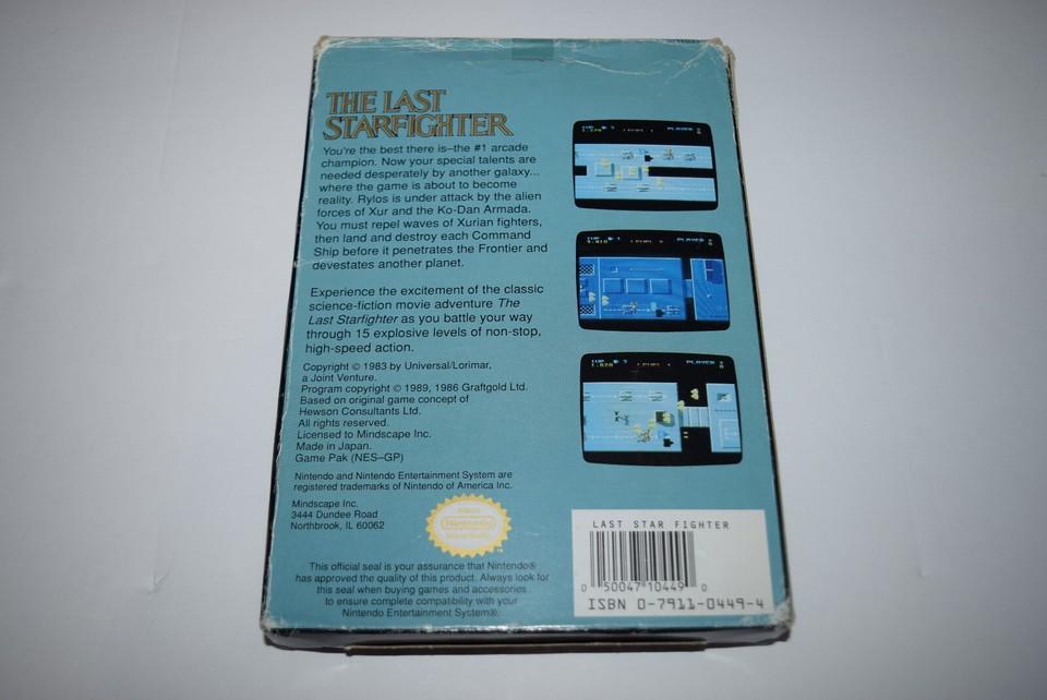The Last Starfighter Nintendo NES Video Game Complete in Box ...