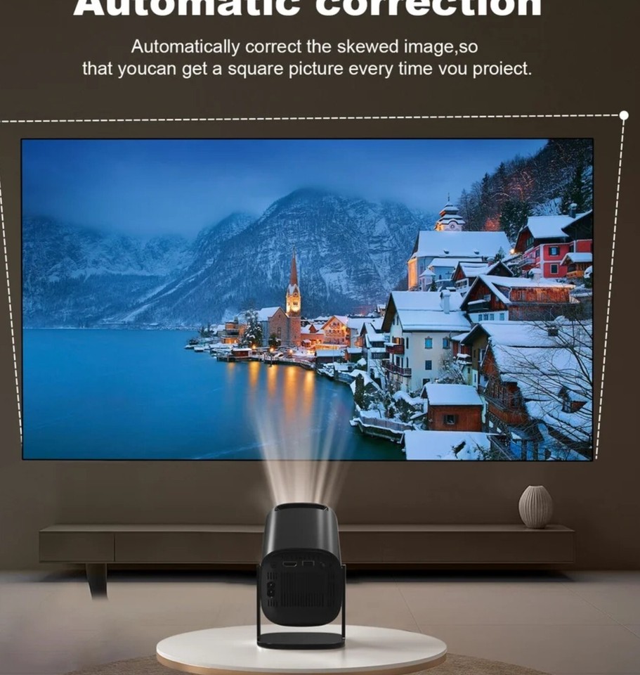 P30 Smart Mini Projector Android 11 Wifi6 Support 4k 1080p Projector 2 ...