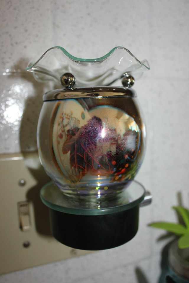 Aromatherapy Night Light, Electric Oil Warmer w/ Dimmer, Wall plug ...