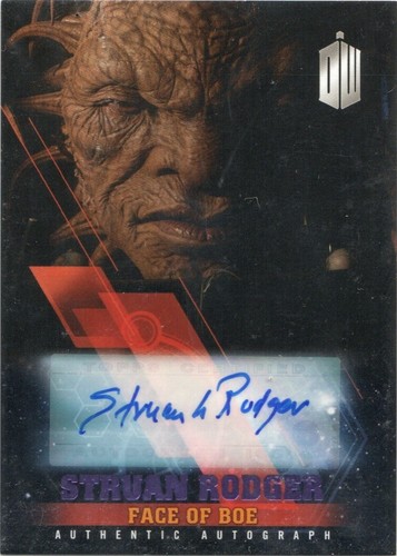 STRUAN RODGER as Face of Boe, Autograph trading card- DOCTOR WHO ...