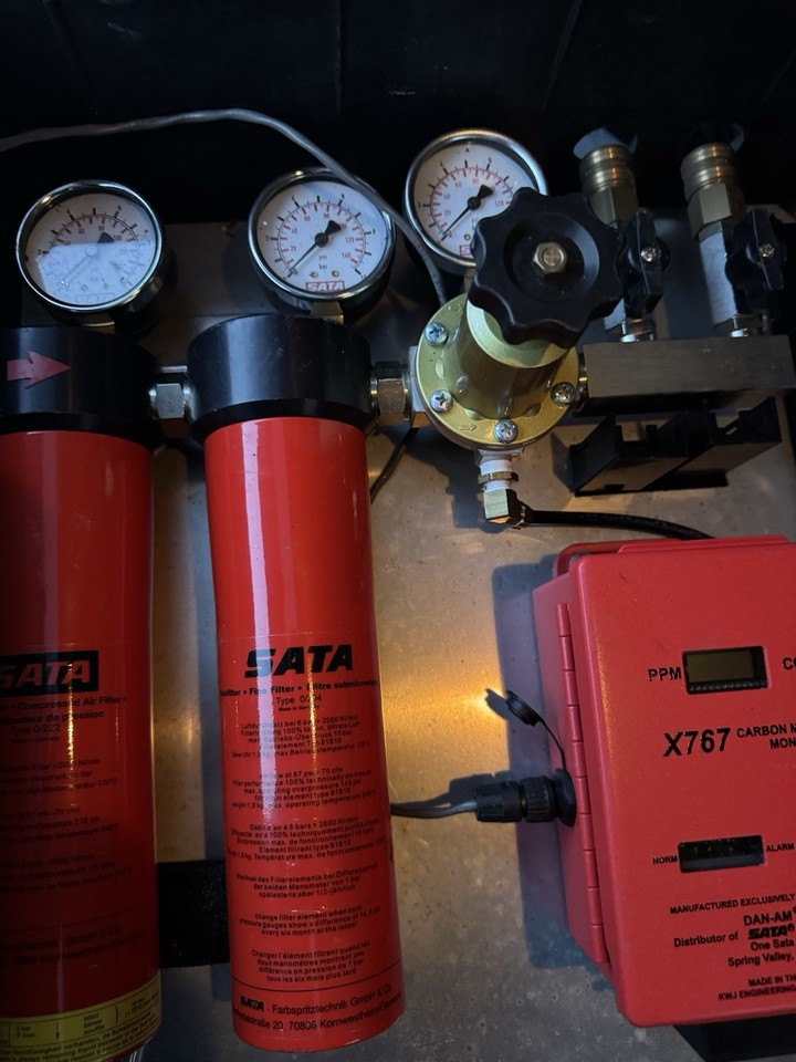 SATA MOBILE SPRAY FILTER SYSTEM +X767 CARBON MONOXIDE MONITOR IN AIR ...