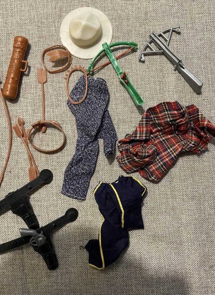 Vintage 1970s Action Man 'Style' Knock-off Spares Job Lot Bundle ...