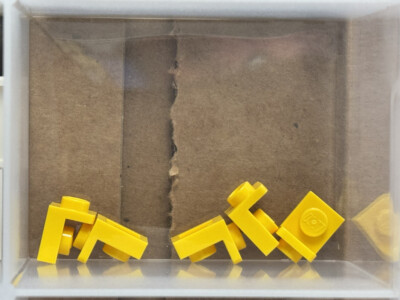LEGO Parts - Yellow Bracket 1 x 1 - 1 x 1 Inverted - No 36840 - QTY 5 ...
