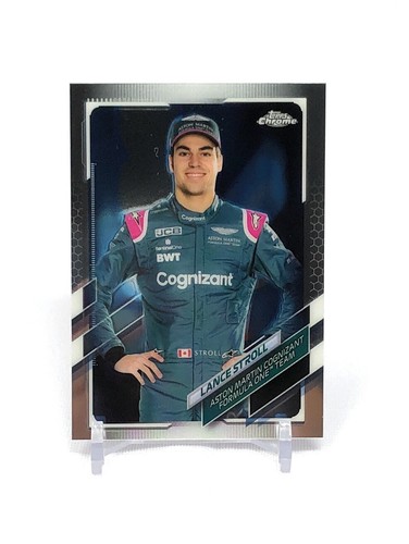 2021 Topps Chrome F1 Formula 1 Racing Driver Base Set Portrait #8 Lance ...