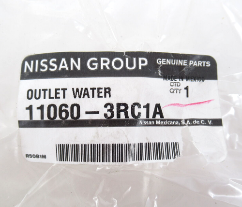 Genuine OEM Nissan 11060-3RC1A Water Outlet 2017-2019 Rogue 2013-2019 ...