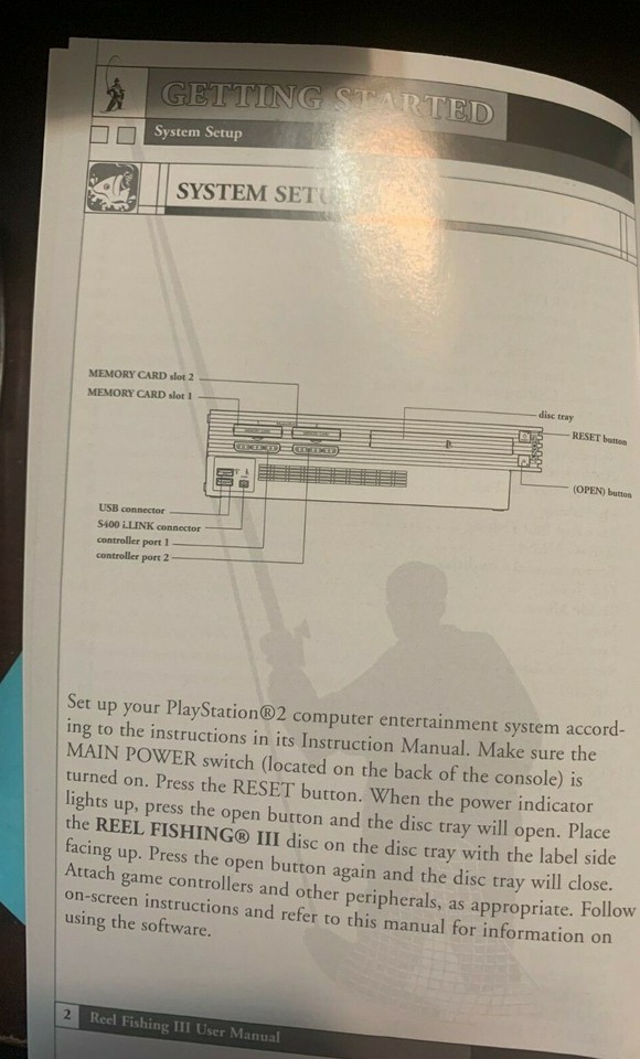 Reel Fishing III Instructional Booklet ONLY PS2 | eBay