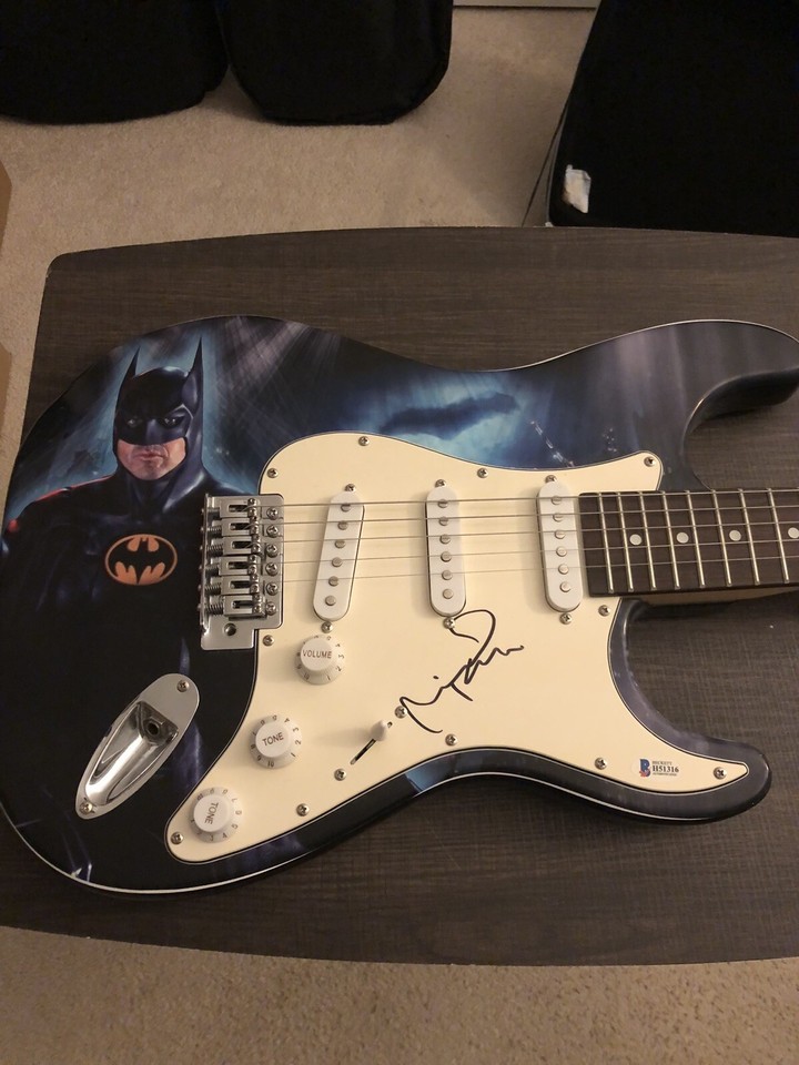Michael Keaton Signed Full Size Guitar(BAS) | eBay
