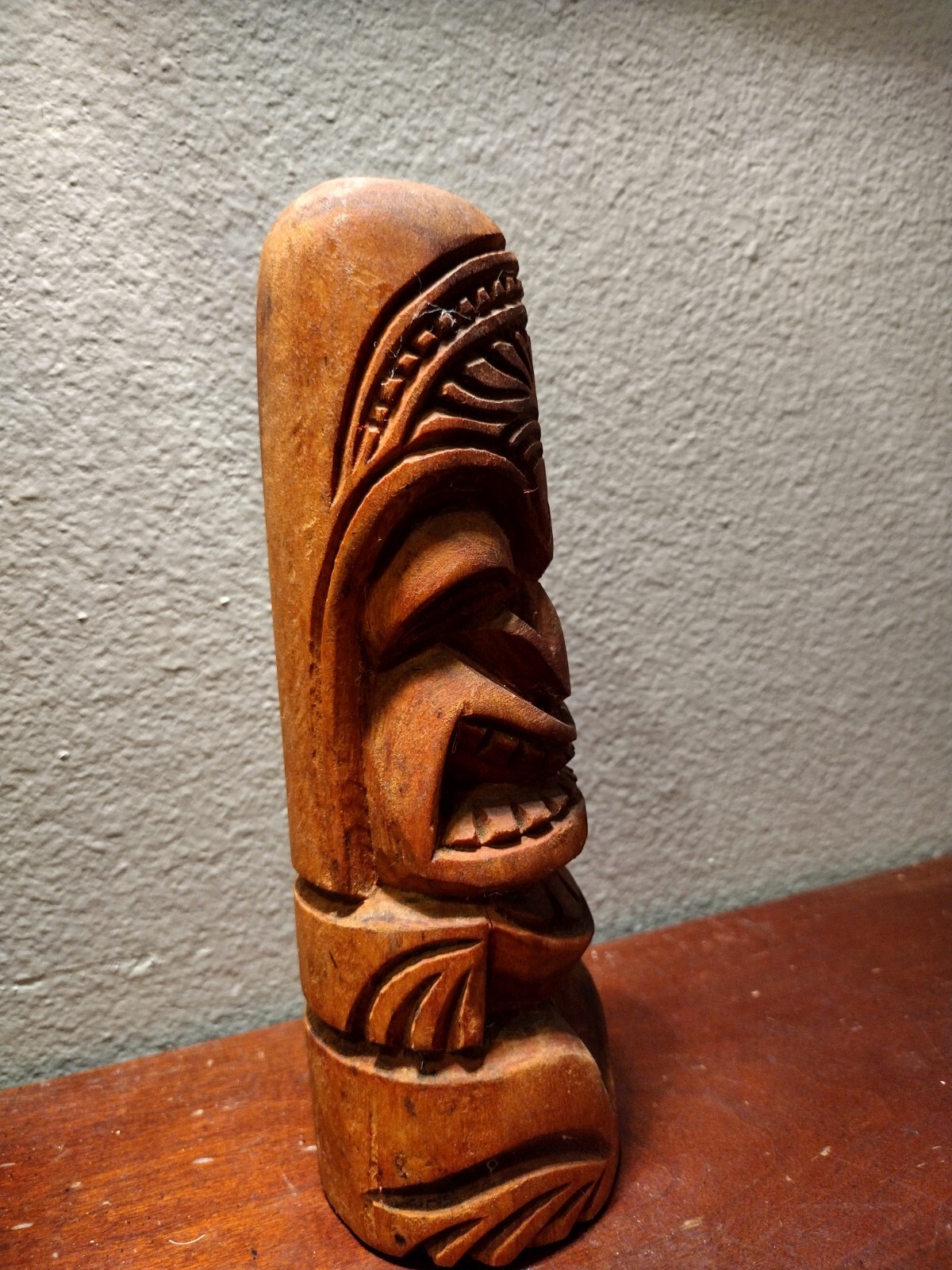 Hand Carved John Fuko Tiki Statue Ku Kanaloa Lono Maori Marquesa Moai ...