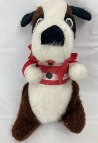 Vintage Carnival Prize Plush Brown Dog 12" Hanging Loop | eBay
