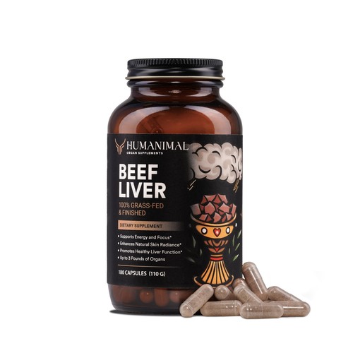 Humanimal Beef Liver Supplement | Nutrient-Dense Beef Liver Capsules ...