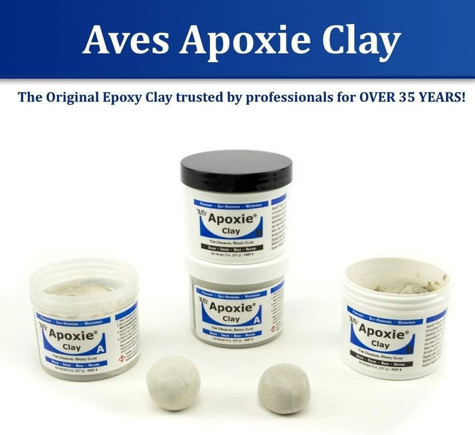 Aves Apoxie Clay White 1 Lb - Air Dry Modeling Clay Compound Self ...