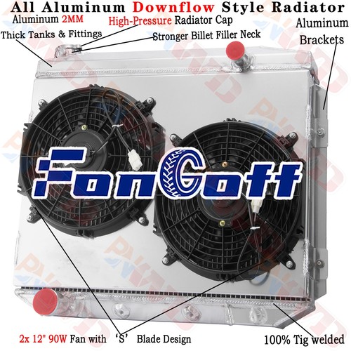 3 Row Radiator Fan Shroud for 1957-1959 Ford Fairlane Ranchero/Edsel ...