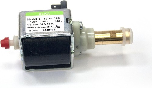 Ulka EX5 Solenoid Vibratory Pump 120V 41W - Brass Output black, brass ...