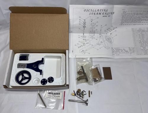 P.M. Research oscillating live steam engine machinist kit engine 2AM ...