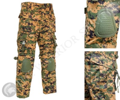 PANTALONE COMBAT TWS MARPAT the warrior spirit pants usmc knee pads ...