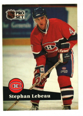 1991-92 PRO SET HOCKEY CARD - #120 STEPHAN LEBEAU MONTREAL CANADIENS | eBay
