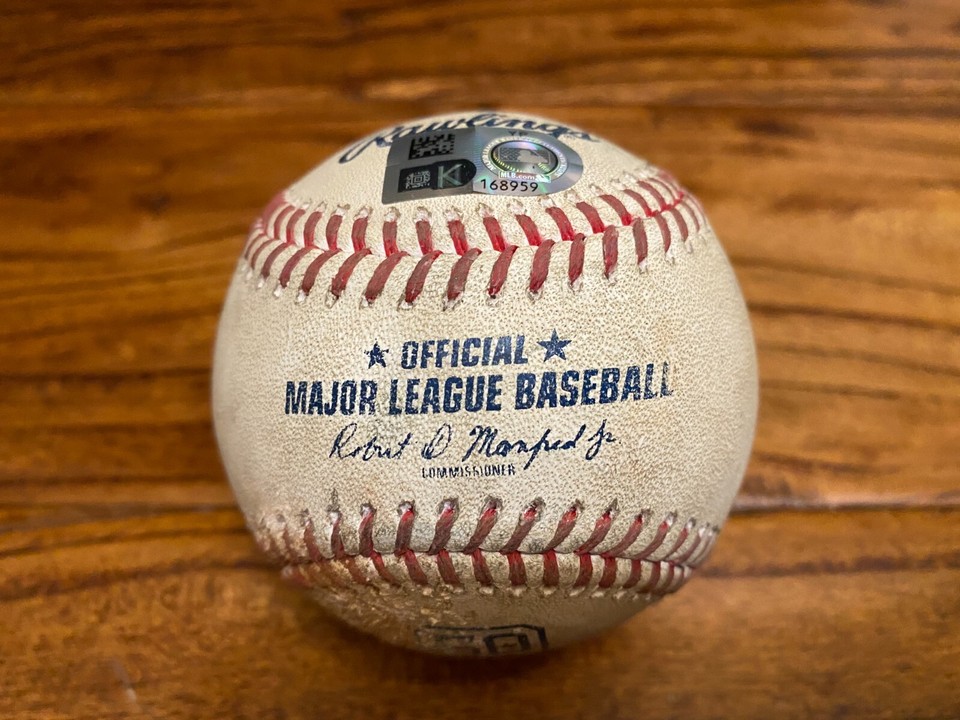 Carson Kelly Diamondbacks Game Used SINGLE Baseball 9/28/2022 Astros ...