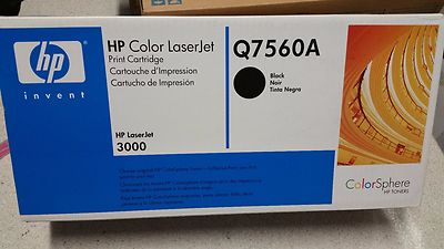 New Genuine HP Q7560A Black Toner for Colour LJ 3000 Brand New See ...