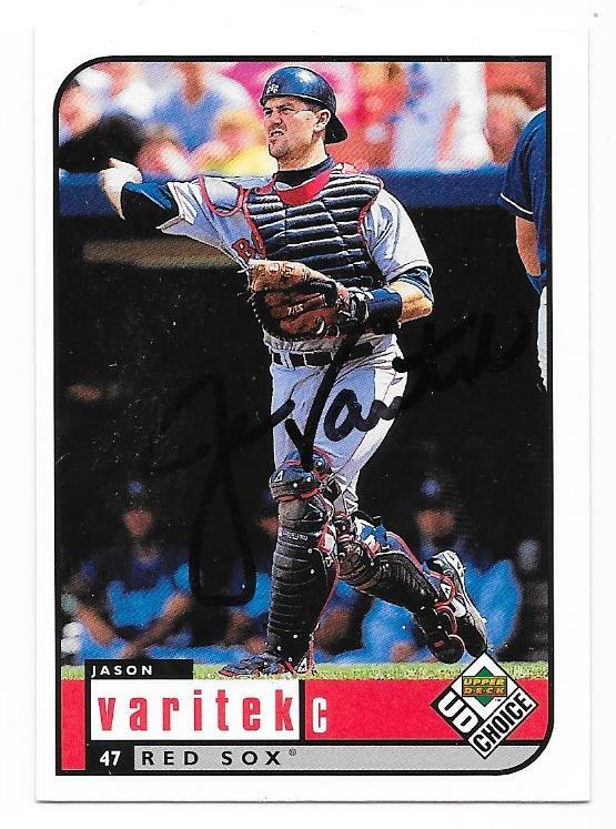 JASON VARITEK 1999 UPPER DECK AUTOGRAPHED SIGNED # 65 BOSTON RED SOX | eBay