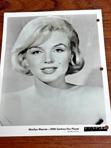 Marylin Monroe Early 1960s Legendary Blonde Bombshell Fox Publicity ...