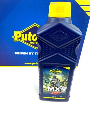 Putoline MX5 Synthetic 2 Stroke Motocross MX Enduro Bike Pre-Mix Oil ...