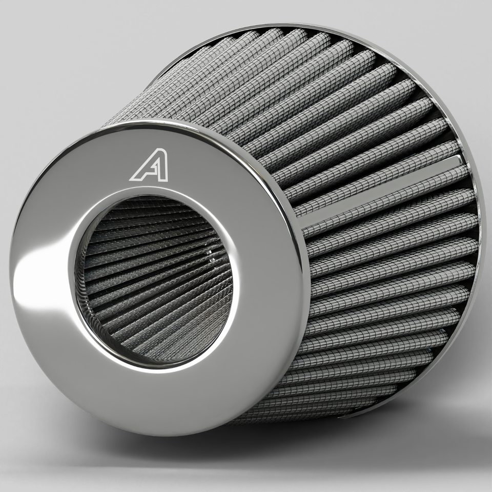 UNIVERSAL 75mm 3" AIR FILTER NECK CONE INDUCTION HIGH FLOW CAR ...
