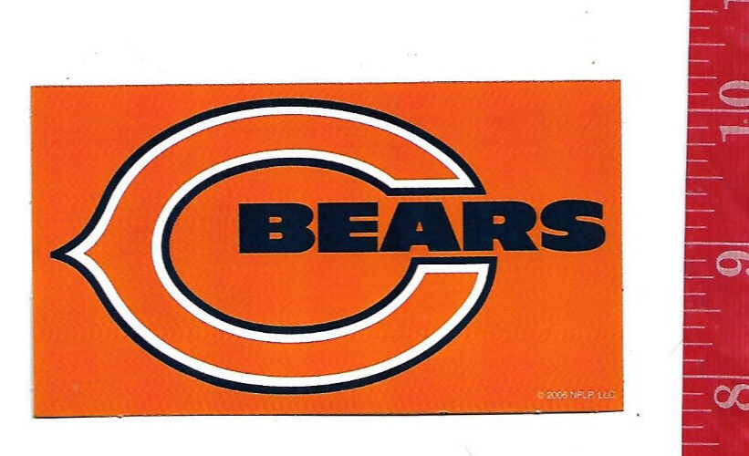 5 vintage logo stickers Chicago Bears NFL football 2006 nflp,llc ...