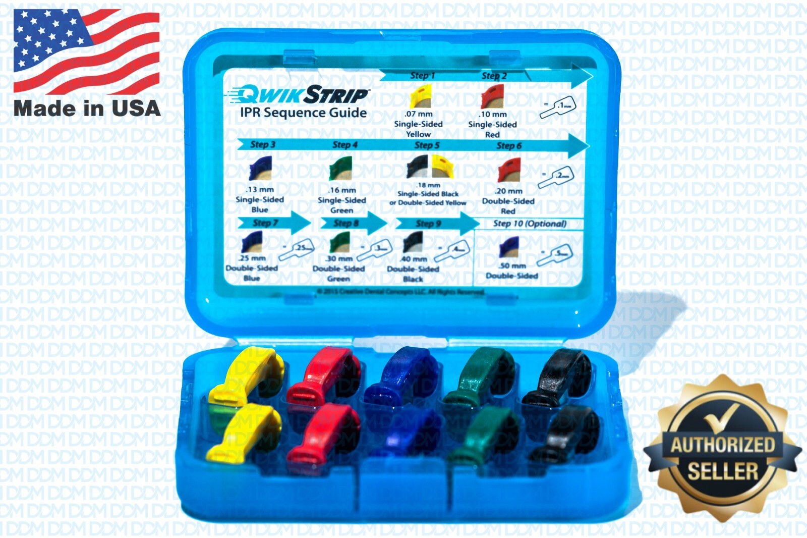 QwikStrip Finishing IPR Strips, Single Sided 10 Pcs Kit, Autoclavable # ...