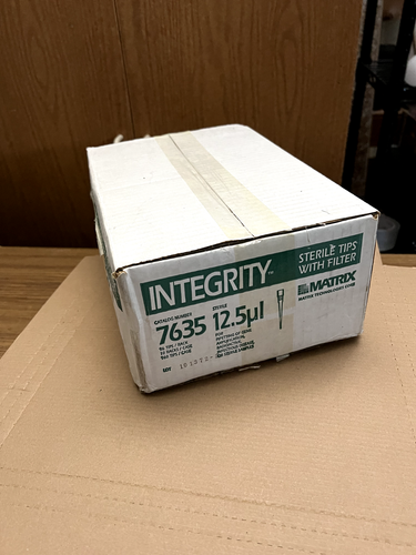 Thermo 7635 Matrix 40mm TallTip 12.5μL Filtered Sterile Pipette Tips ...