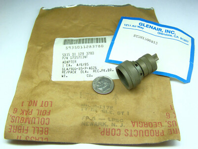 MILITARY AIRCRAFT G705713NF NEW ELECTRICAL BACKSHELL CONNECTOR ALUM ...