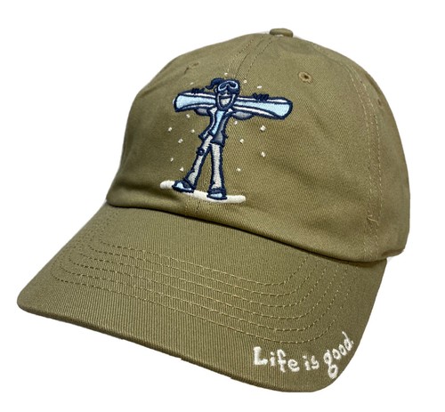 Life is Good Snowboarding Baseball Cap Hat - Adjustable Strap | eBay