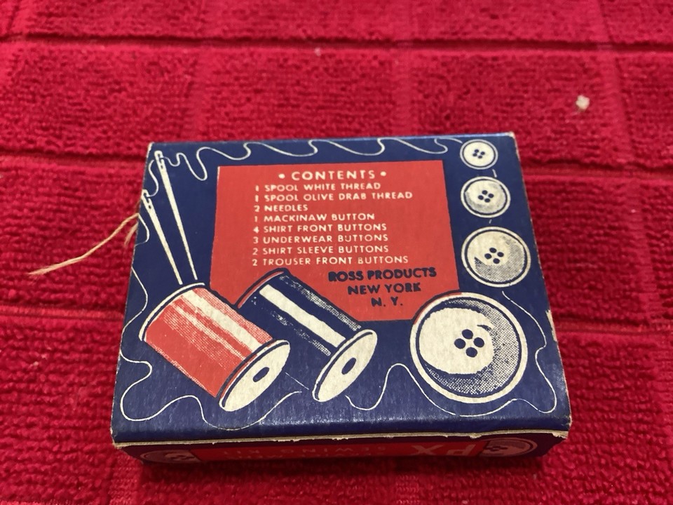 Vintage WWII PX Service Men's Sewing Kit Military Memorabilia 1940’s ...