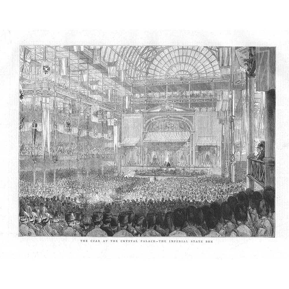 Czar of Russia in the Imperial Box at the Crystal Palace - Antique ...