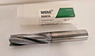 NEW WIDIA HANITA SOLID CARBIDE 3/4" END MILL ROUGHING 4 FLUTE ROUGHER ...
