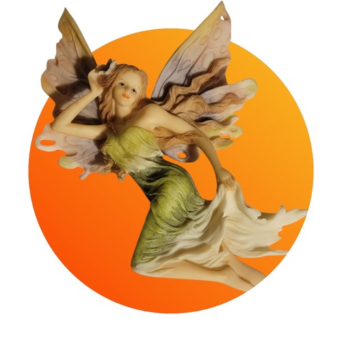 Shudehill Hand Painted Resin Figurine of a Fairy About To Take Flight ...